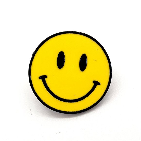 Jewelry | Happy Face Pin Badge Brooch | Poshmark